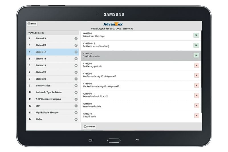 Neue Inventur- und Bestell-App